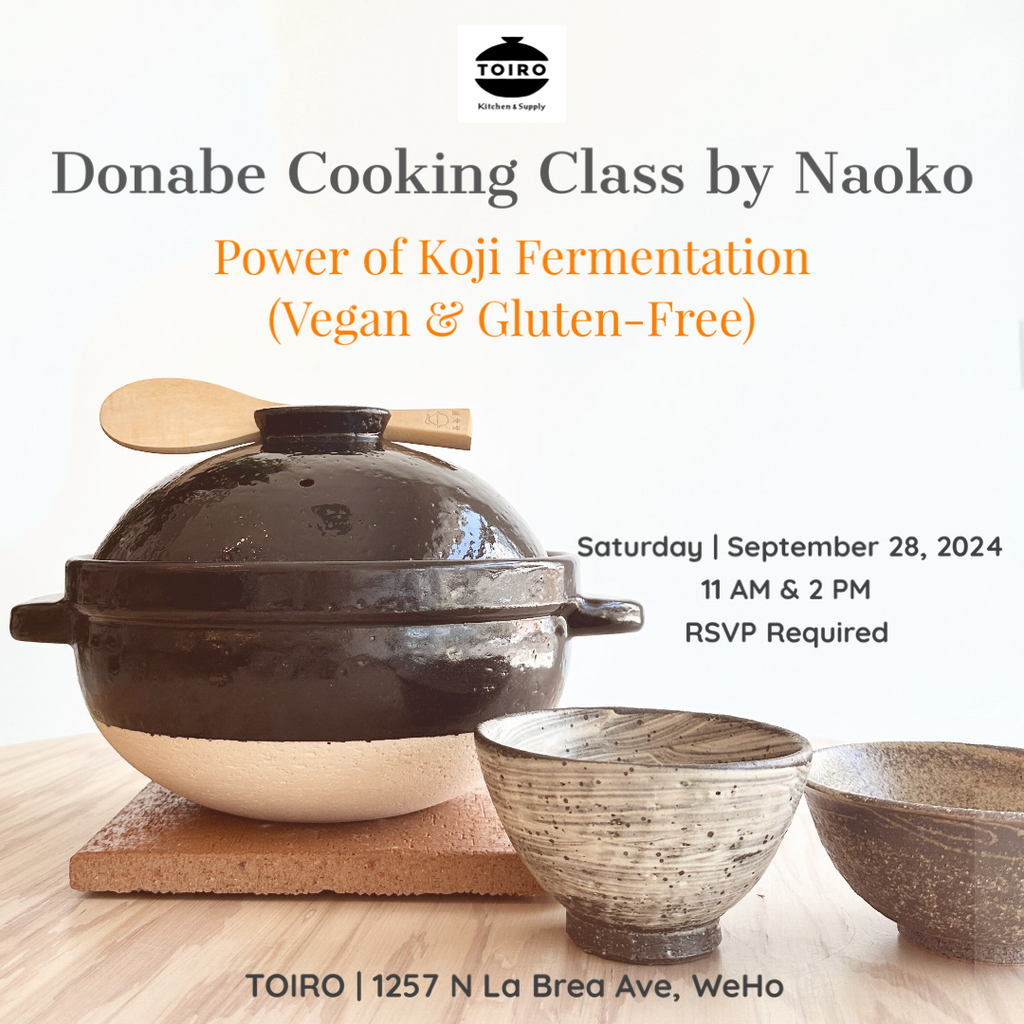 New Donabe Cooking Class: Power Of Koji Fermentation - Plant-Based & G ...